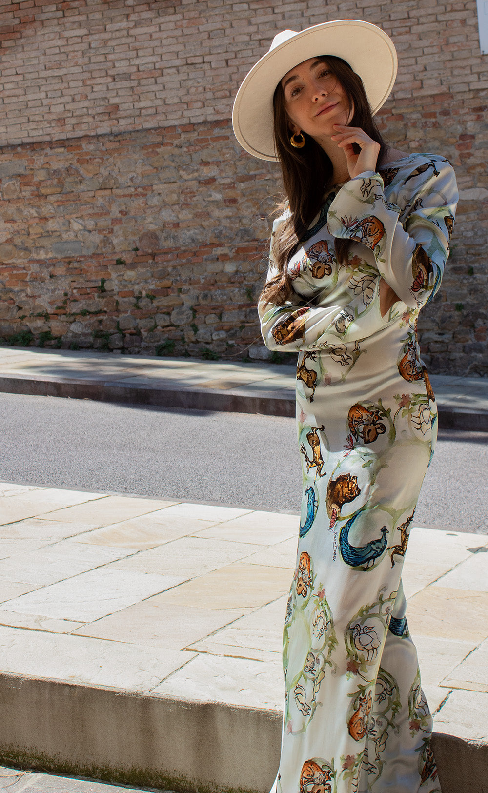 Abito in seta Animali in Poesia – Yvonne-Baker